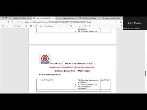 ALL ABOUT ICAN EXAMS & ICAN REGISTRATION