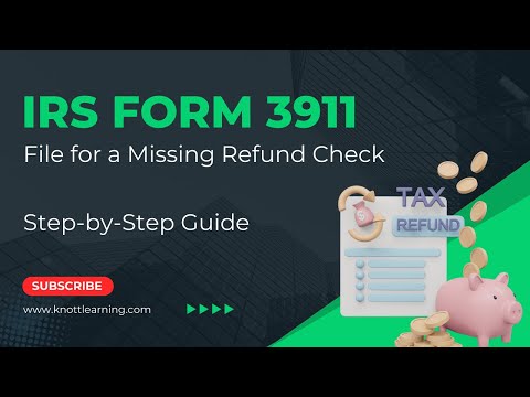 IRS Form 3911 - File for a Missing Tax Refund Check for Form 1040