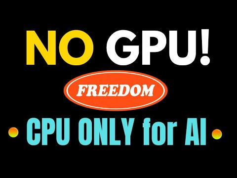 GPU-Free AI is HERE: Running Huge AI Models on CPU Only is Possible NOW!