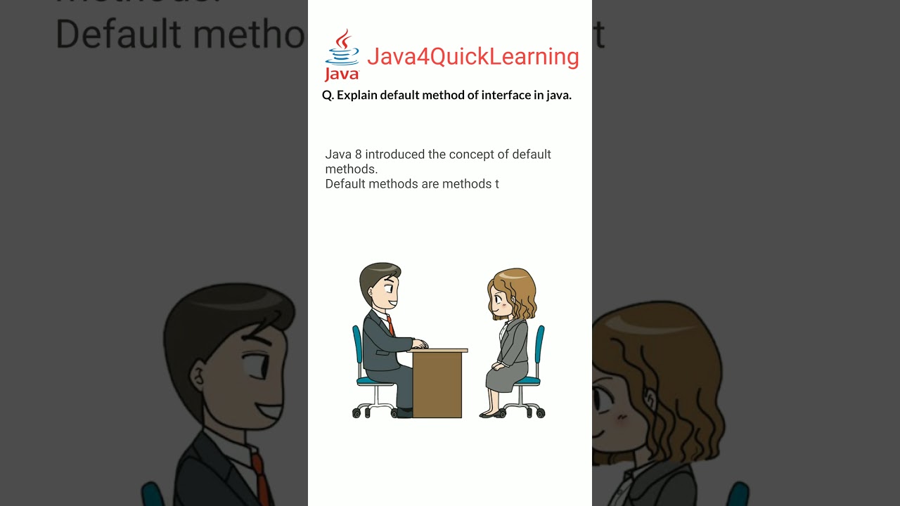 Default method of interface in java #default #method #interface #java4quicklearning