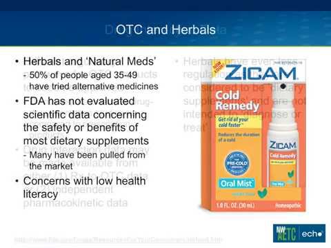 Drug Interactions with Over the Counter Medications and Herbals