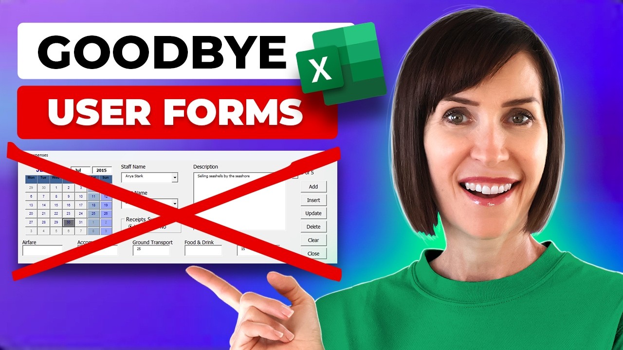 EASIEST Excel Data Entry Form in 2025 | No VBA Required