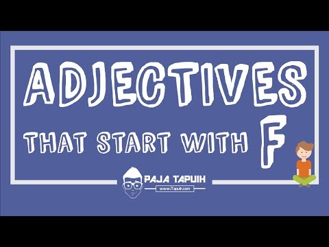 Adjectives That Start with F - Kumpulan Kata Sifat Dalam Bahasa Inggris Abjad F