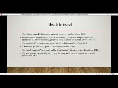 Understanding the Brief Psychiatric Routine Scale BPRS 🎥 17 July 2023