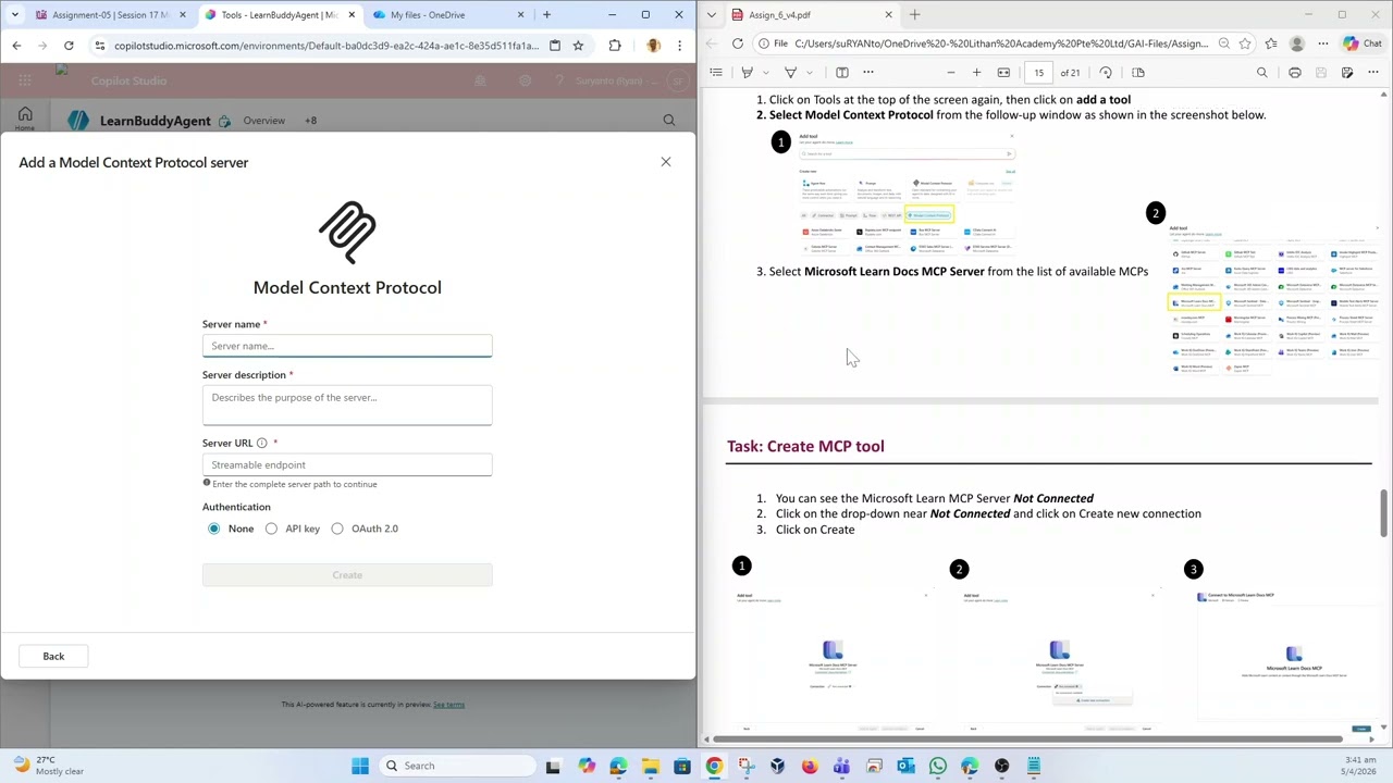 PDDS GAI Assignment6 PromptTool and MCPTool