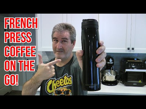GREAT COFFEE ON THE GO! My KOHIPRESS French Press Travel Coffee Maker! ☕