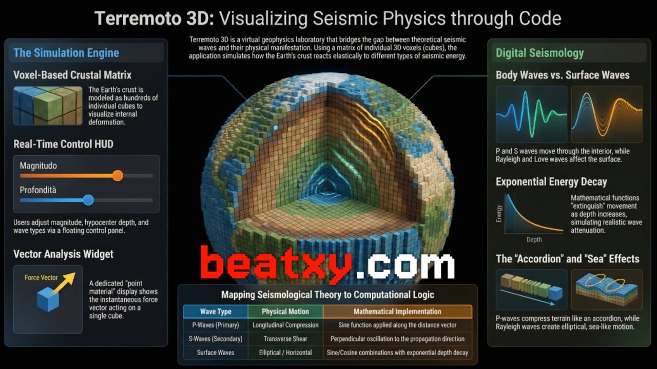 Earthquake 3D - Virtual Lab Online Simulation Tool - Geology Physics