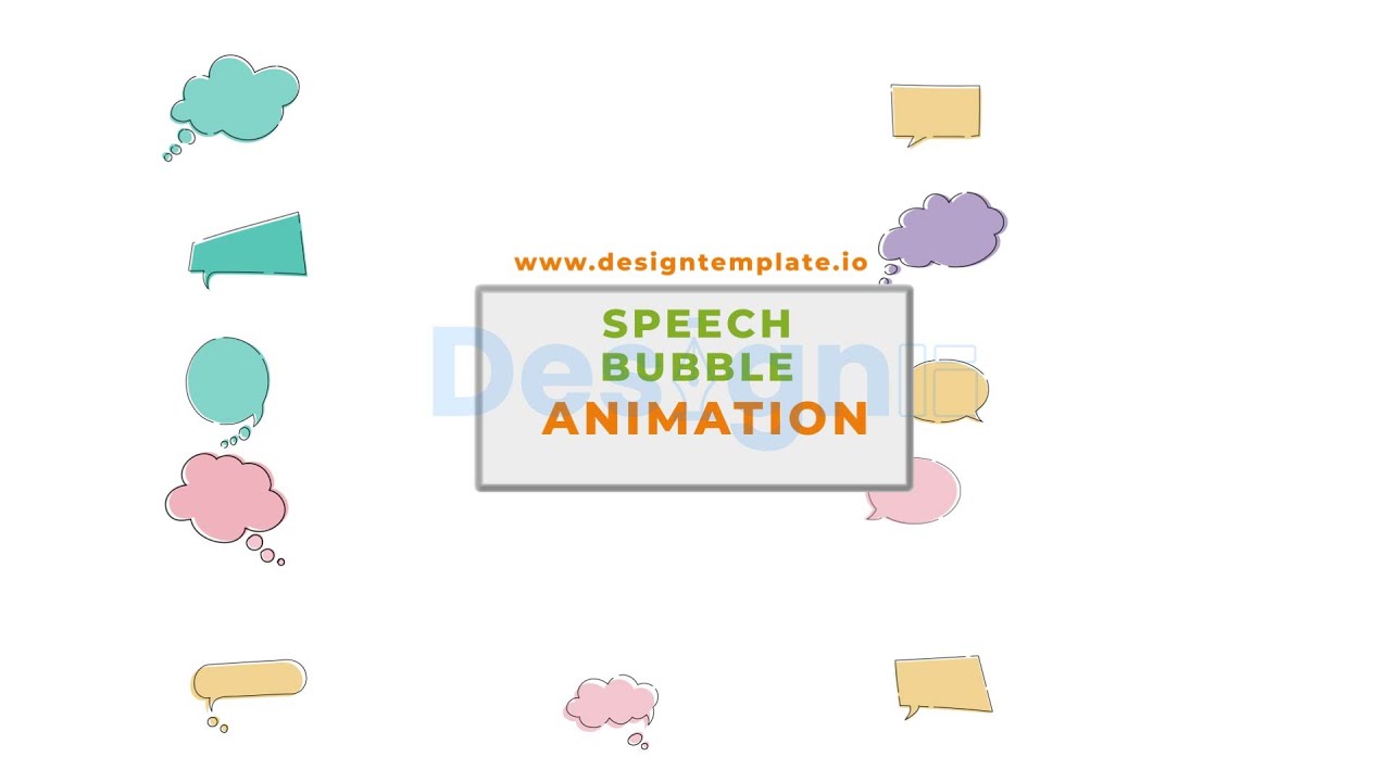 Speech Bubbles Set After Effects Template