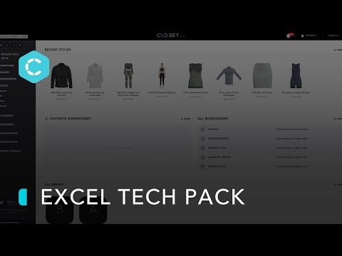 How to Generate an Excel TechPack in CLO-SET