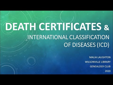 Genealogy: Death Certificates
