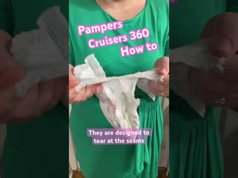 How to change a Pampers Cruisers 360 Diaper 🧷 #pamperscruisers