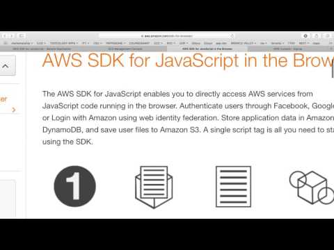 aws part 1, setting up for s3 and javascript