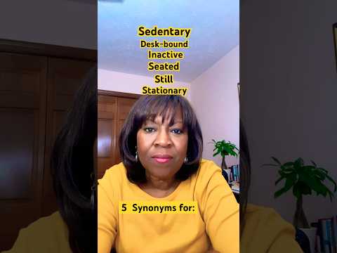 5 Synonyms for: SEDENTARY #shorts