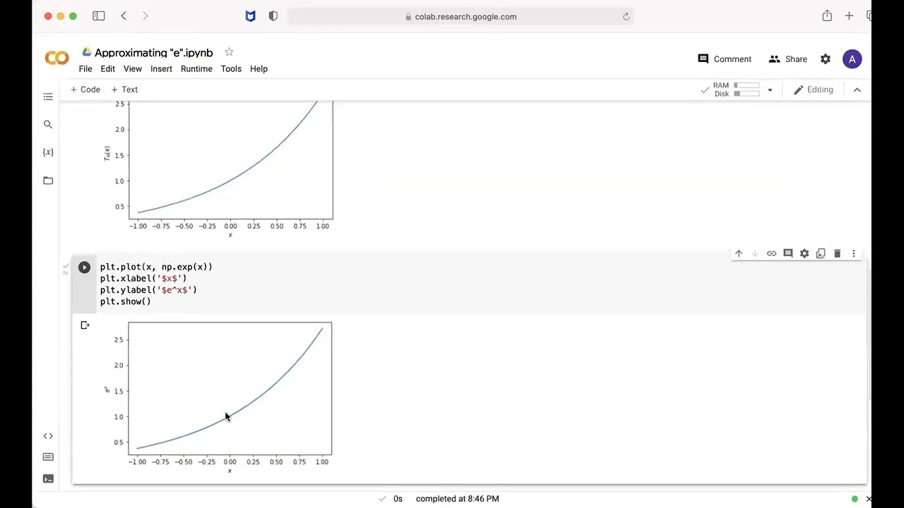 Approximating the Exponential Function in Python