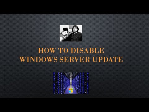 How to disable windows update on windows server machine.