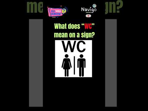 What does WC mean on a sign ? πΎπ»