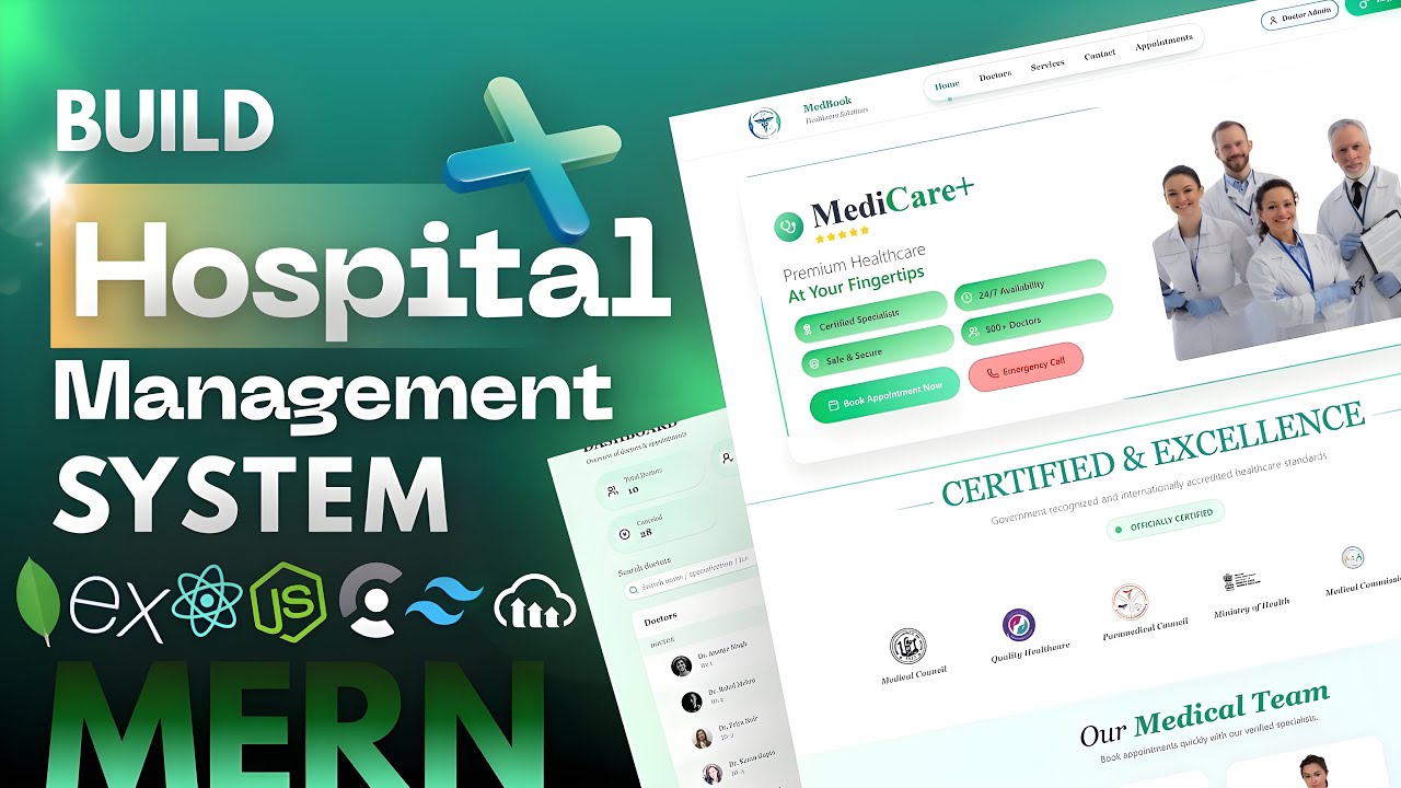 Build a Hospital Management System using ReactJs | MERN Stack Project | Full-Stack Project (2026)