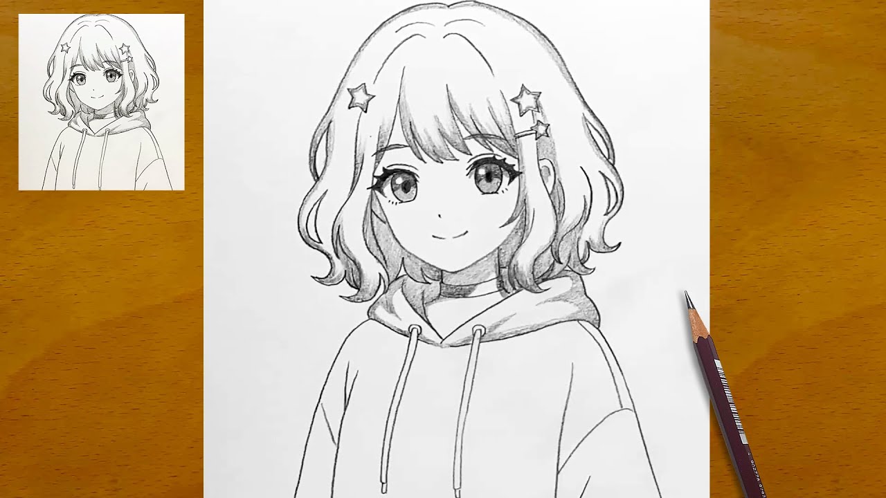 How to Draw Anime Girl in Hoodie – Step by Step for Beginners