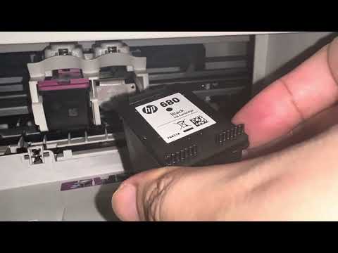 How to replace ink cartridge in HP deskjet advantage 2135 printer.