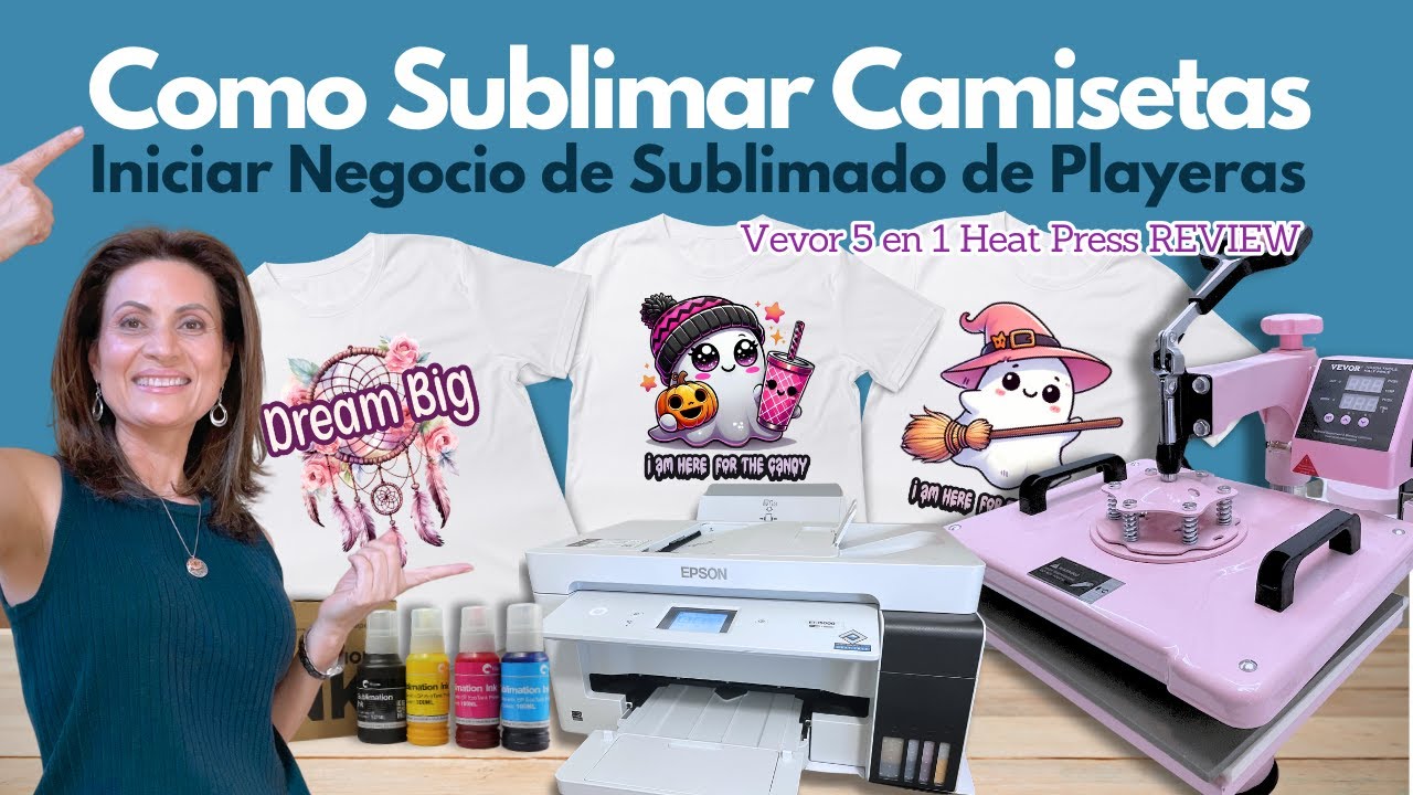 Que Necesito para Iniciar Negocio de Sublimado de Camisetas 🪷 Como Sublimar Playeras