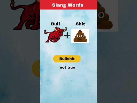 Top Slang Words You Should know In English #english#shorts #vocabulary #pronunciation