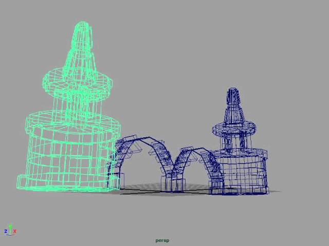 Alien-World-Towers-building 3D Model - FlatPyramid