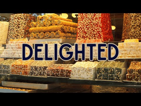 What is the meaning of Delighted?