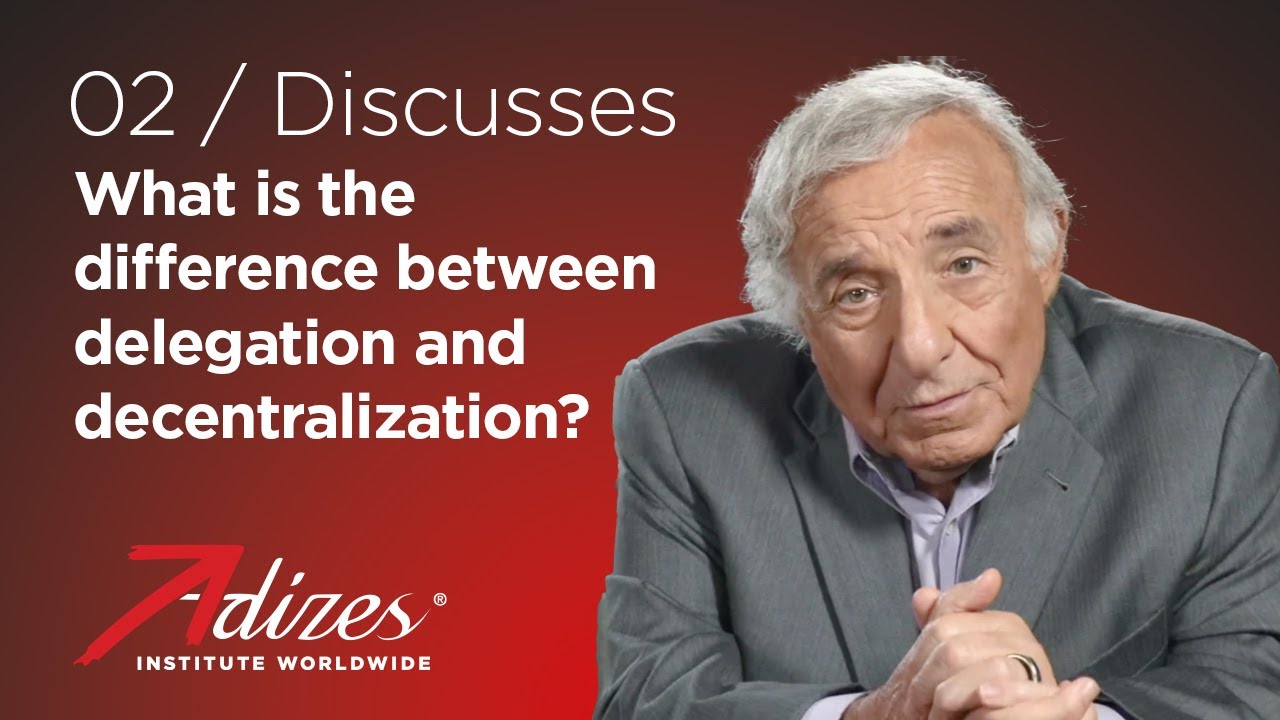 Dr. Ichak Adizes | What is the difference between delegation and decentralization #02