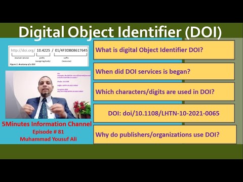 Digital Object Identifier (DOI) Usage by Muhammad Yousuf Ali – Personal ...
