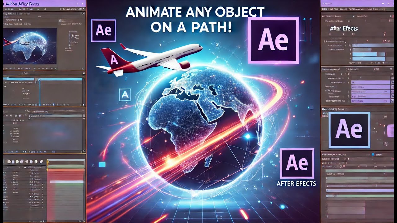 How To Make Any Object Animate Around A Motion Path in After Effects Easy Tutorial