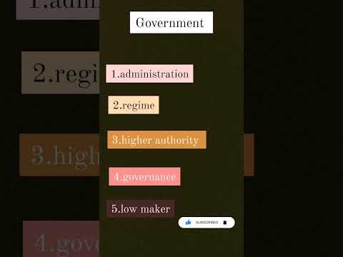 #synonyms synonyms of #government #ielts #englishlearning #vocabulary #shorts #short #trending