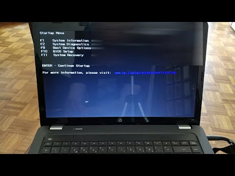HP G62 - How to access Boot Menu and BIOS setup