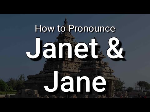 How to Pronounce Janet and Jane Differently - Pronunciation and Meaning