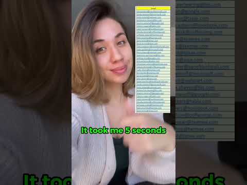 How to get info from email address in Excel #shorts #youtubeshorts