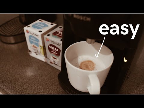 How to make a Cappuccino with Tassimo Suny coffee machine [ Costa ]