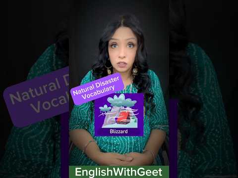Learn English: Natural Disaster Vocabulary 🔥 #speakenglish #englishwithgeet #easyenglish #shorts