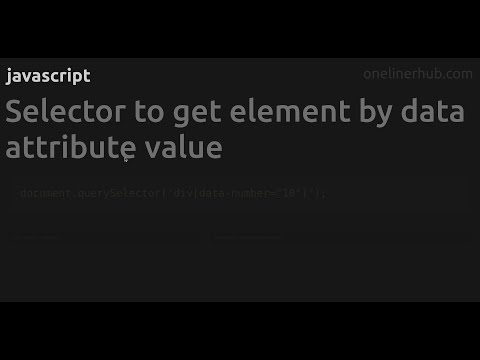 Selector to get element by data attribute value