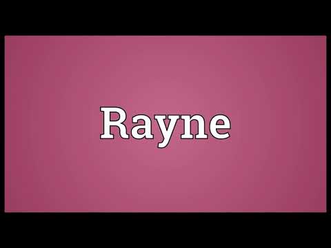Rayne Meaning