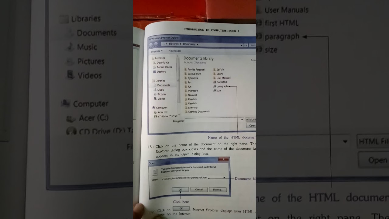 Std:7 Sub:Computer Ch:2 HTML (Part:5) Sem-2