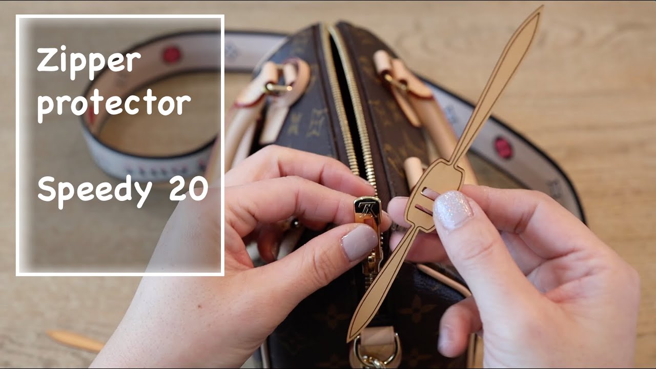 Mcraft Leather zipper pull made for Louis Vuitton Monogram speedy 20 etc. HD 1080p