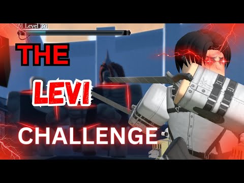 I did the LEVI's impossible CHALLENGE in ROBLOX attack on titan!!😱