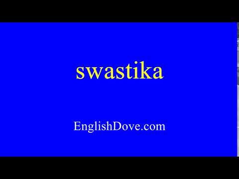 How to pronounce swastika in American English.