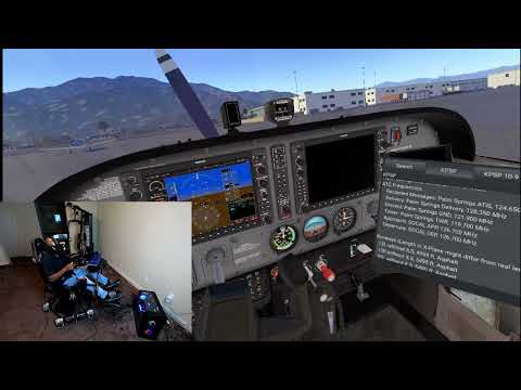 X-Plane 11 VR | Airfoillabs Cessna 172 NG Digital | IFR flight from KPSP to KLGB.