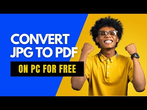 how to convert JPG to PDF on PC for free| Tech D