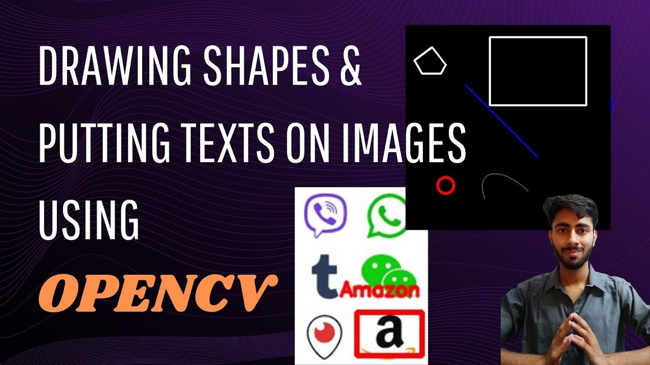 15) How to Draw Shapes & Put Texts on Images using OpenCV | Complete OpenCV Tutorial in Python
