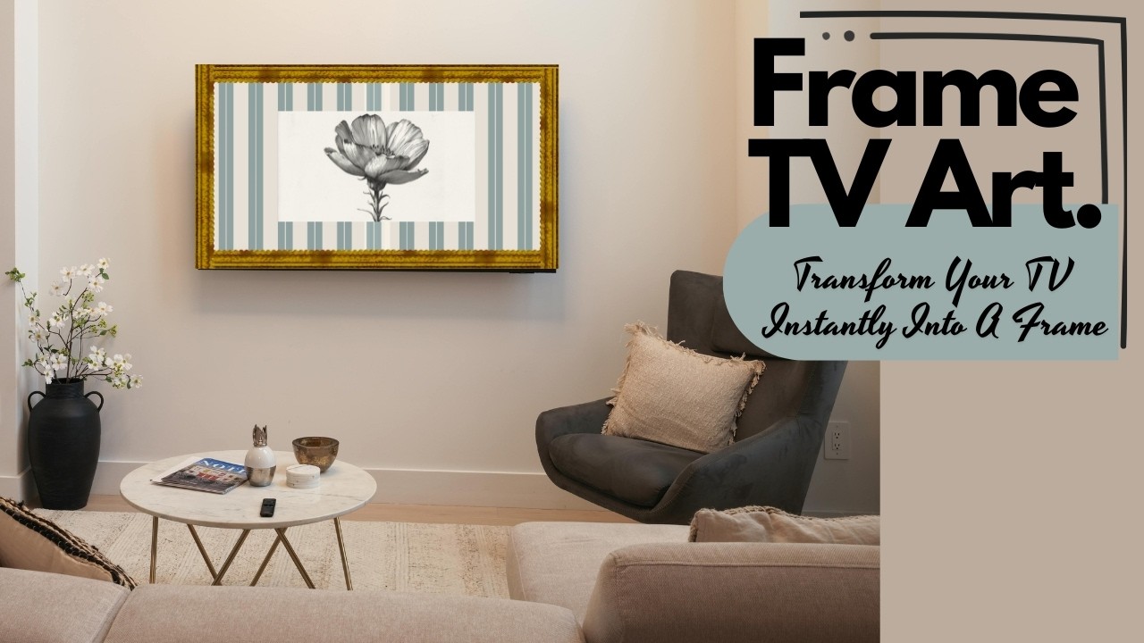 Vintage Minimalist Flower Art | Elegant Black & White Floral Art for Frame TV & Wall Decor | 4K UHD