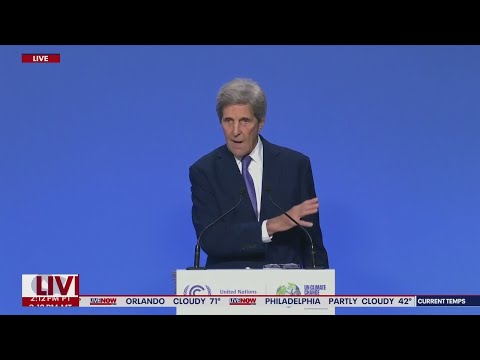 COP26: John Kerry touts goal of living 'pollution free' at climate summit