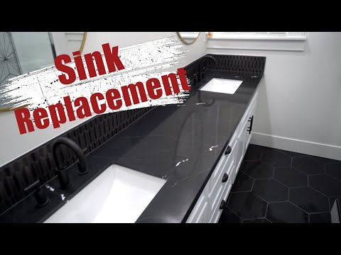 Sink REPLACEMENT - Quick & Easy bathroom sink replacement