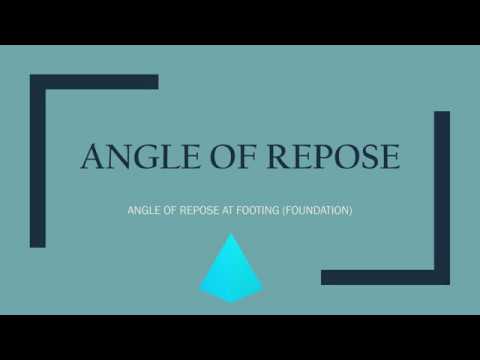 ANGLE OF REPOSE