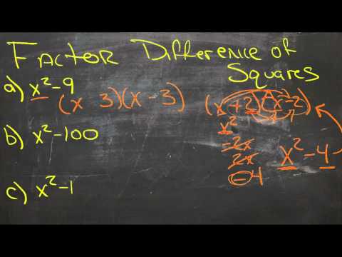 Factorization using Difference of Squares ( Read ) | Algebra | CK-12 ...